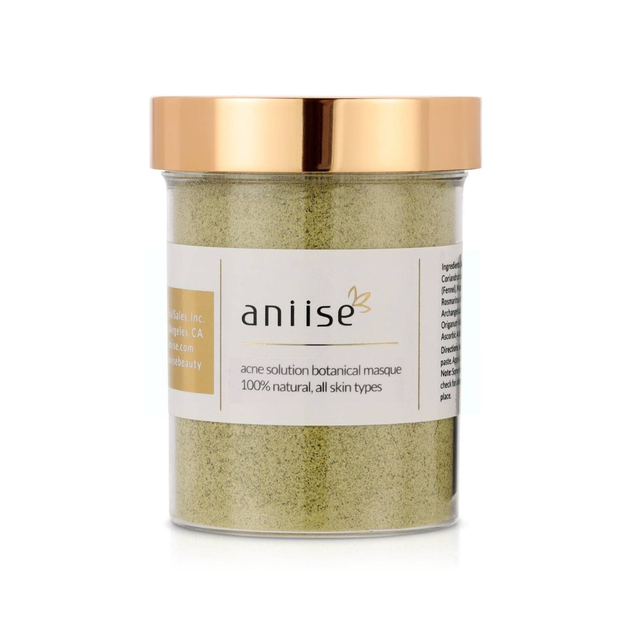 Natural Mask for Acne, Blemishes and Scars Vegan Cruelty-Free | Aniise